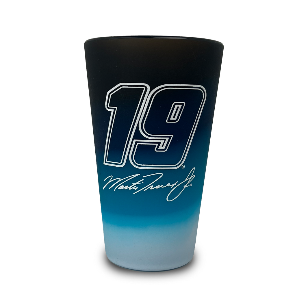 #19 Blue Marble Silicone Pint Glass